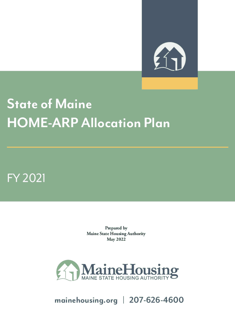 Fillable Online State of Maine HOME-ARP Allocation Plan Fax Email Print ...