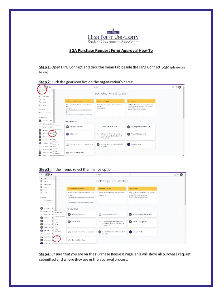 Fillable Online SGA Purchase Request Form Approval How-To Fax Email ...