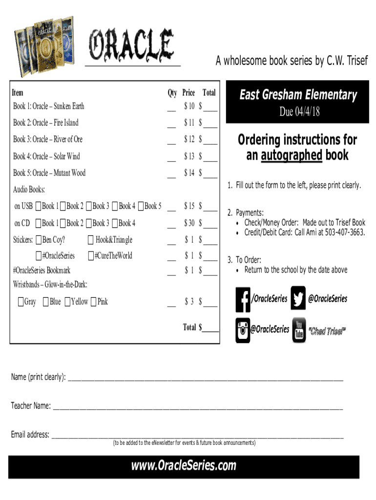 Fillable Online Oracle - Fire Island (Oracle, #2) by C.W. Trisef Fax Email Print - pdfFiller