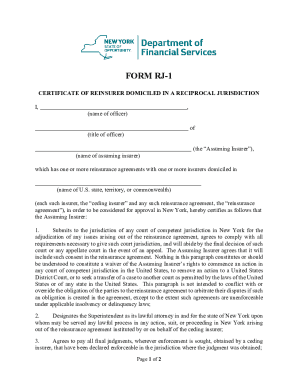 Fillable Online FORM RJ-1 Fax Email Print - pdfFiller