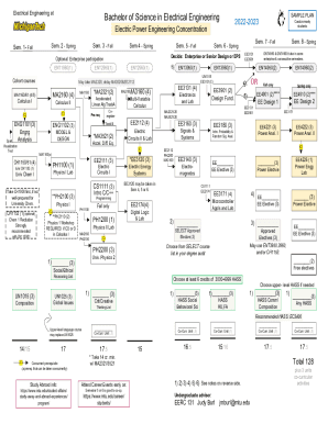 Fillable Online UAF BS electrical engineering study plan Fax Email ...