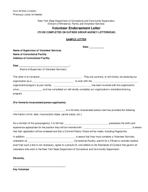 Fillable Online doccs ny DIRECTIVE Volunteer Services Program I ...