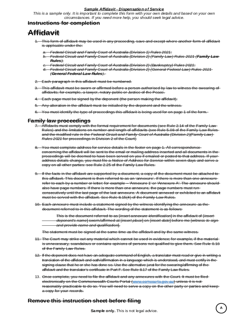 Financial Affidavit - Fill Online, Printable, , Blank ... Doc Template ...