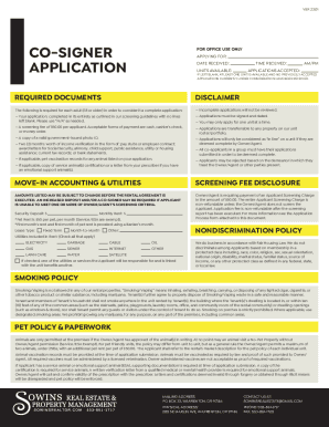 Fillable Online co-signer application Fax Email Print - pdfFiller