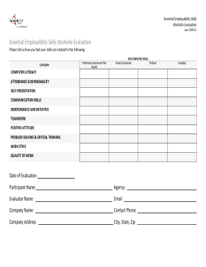 Fillable Online Samples of EES LearningEssential Employability Skills ...