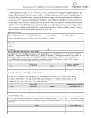 Fillable Online Magnolia Health - Behavioral Health - Disclosure of ...