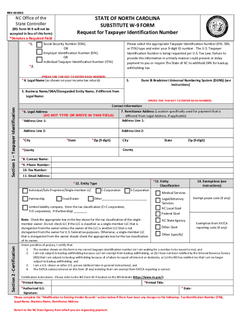 Fillable Online substitute form w-9 Fax Email Print - pdfFiller