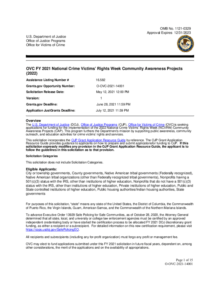 Fillable Online U.S. Attorney's Office Observes National Crime Victims ...