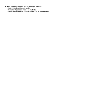 Fillable Online FORMS TO BE RETURNED SECTION (Purple ... Fax Email ...