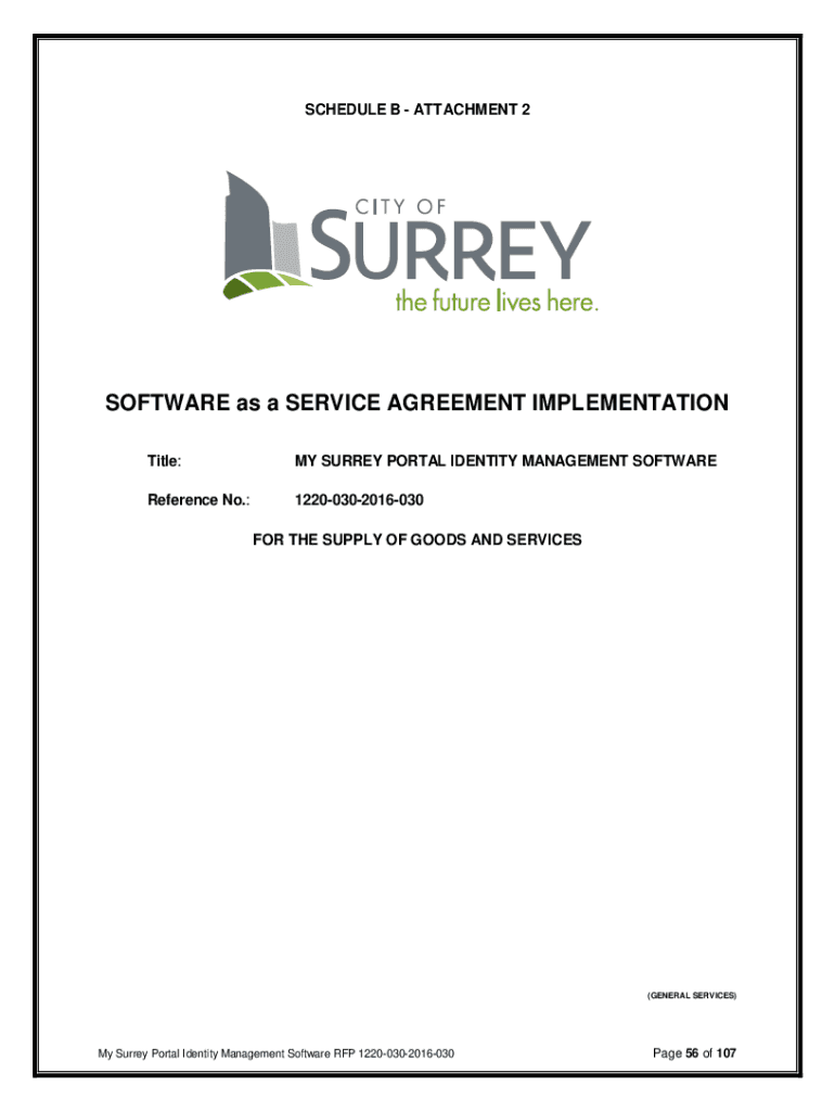 Fillable Online City of Surrey Operating Agreement Fax Email Print - pdfFiller