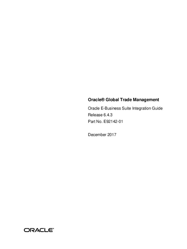 Fillable Online Oracle Global Trade Management Data Sheet Fax Email ...