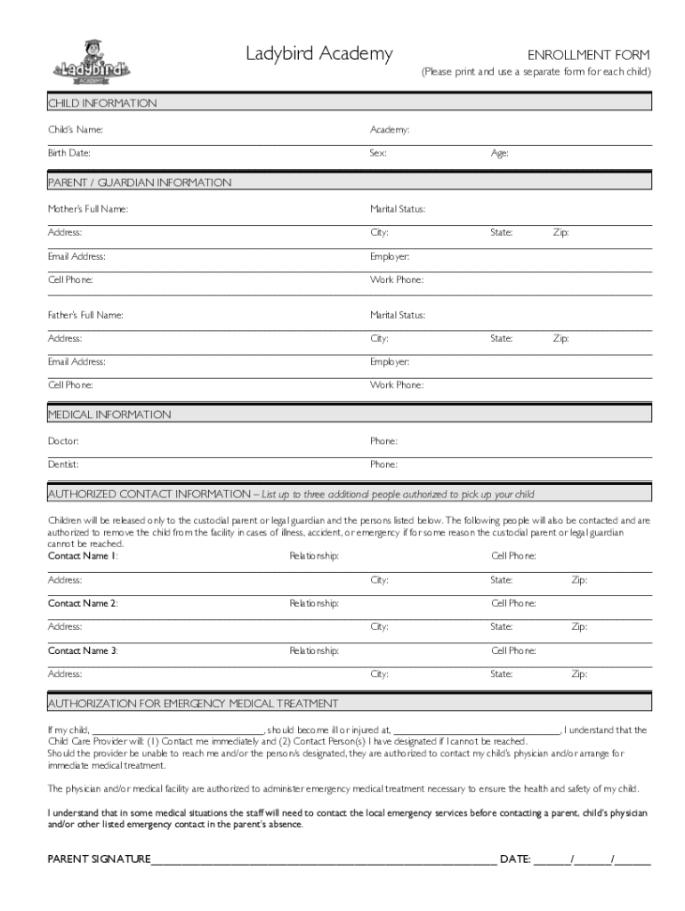 Fillable Online 2023-24 Vista Meridian Global Academy Enrollment Form ...