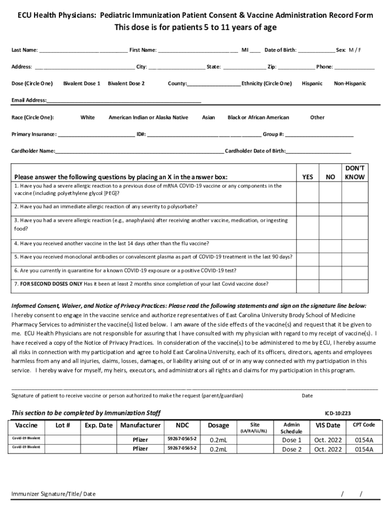 Fillable Online Travel Vaccine Planning - ECU Health Fax Email Print ...