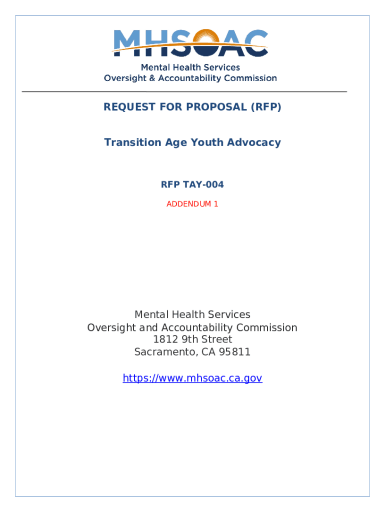 MHSOAC Request for Proposal: Stakeholder Education, ... - mhsoac ca Doc ...