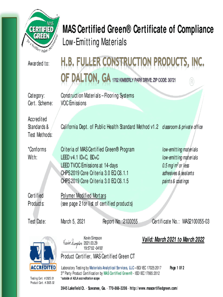 Fillable Online Low-Emitting MaterialsU.S. Green Building Council Fax ...