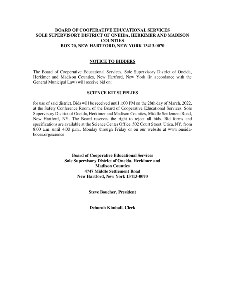 Fillable Online Home - Madison-Oneida Board of Cooperative Educational ... Fax Email Print ...