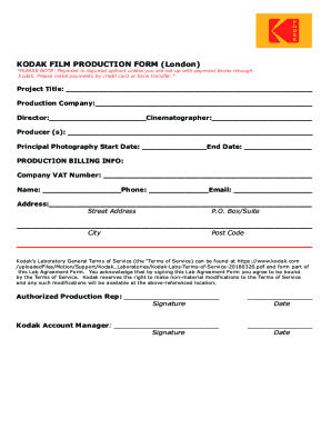 Fillable Online Kodak Credit Card Authorization Form Fax Email Print ...