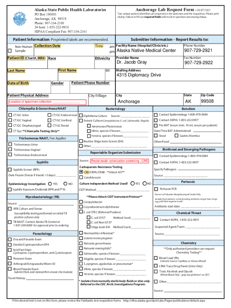 Fillable Online H-3021 Test Request Form.pdf - LA County Public Health ...
