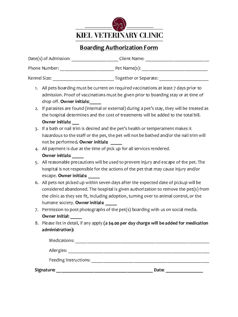 Fillable Online boarding check in form Fax Email Print - pdfFiller