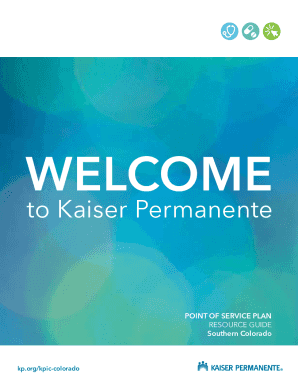 Fillable Online New Member Guide - Point of Service Plan Fax Email ...