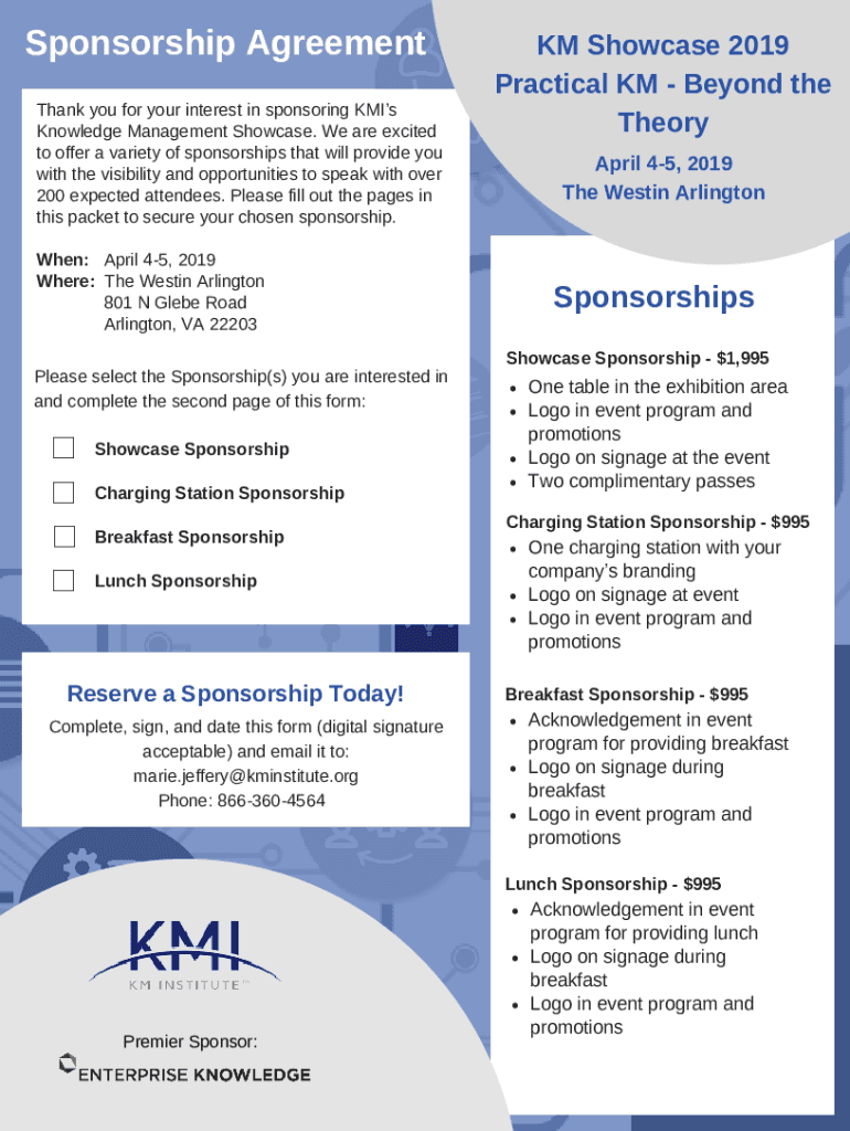 Fillable Online KMI Conference Design Brochures Fax Email Print - pdfFiller