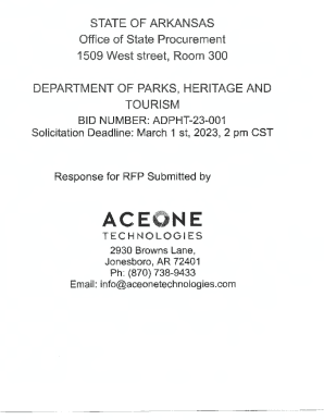 Fillable Online Arkansas state rfp - pokharalink.com Fax Email Print ...