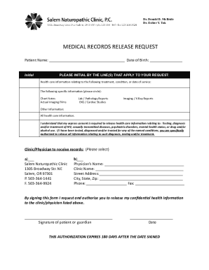 Fillable Online MEDICAL RECORDS RELEASE REQUEST Fax Email Print - pdfFiller
