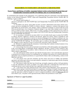 Fillable Online NASP Liability Waiver Form Fax Email Print - pdfFiller