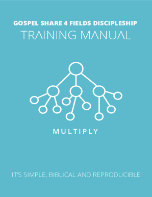 Fillable Online Updated GOSPEL SHARE 4 FIELDS DISCIPLESHIP Training ...