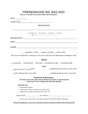 Fillable Online 2022-2023 Flyer Request Form.docx Fax Email Print ...