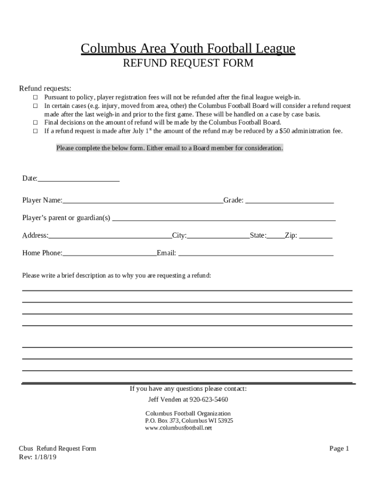 refund request - rev12715 (18).docx Doc Template | pdfFiller