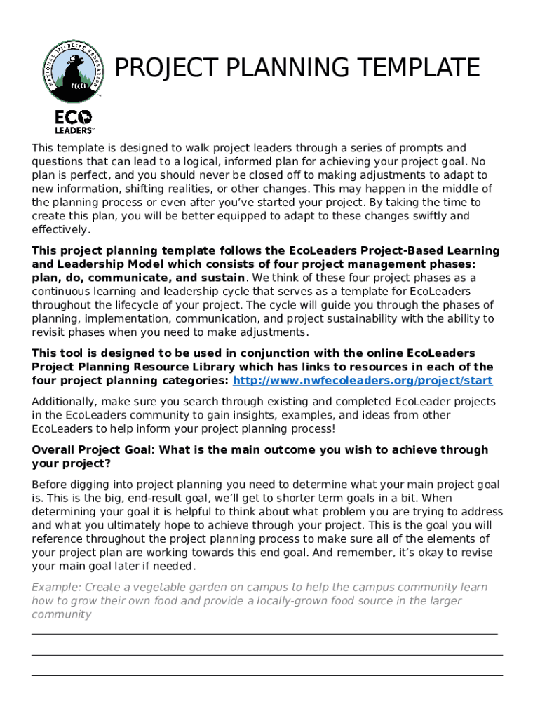 A guide to project planning (with template and examples) Doc Template ...