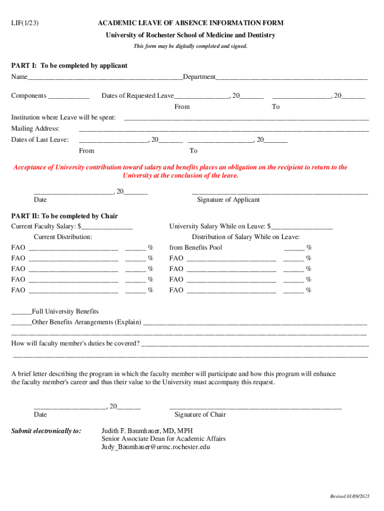 Fillable Online Forms - Graduate Education - URMC - University of Rochester Fax Email Print ...