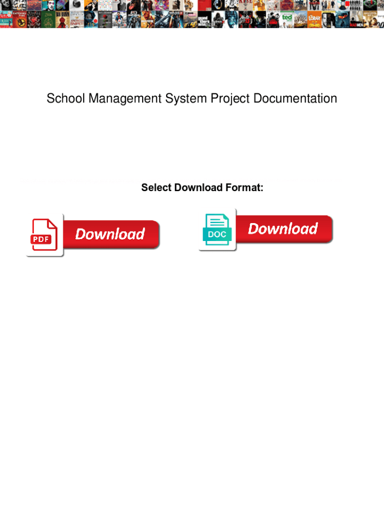 Fillable Online School Management System Project Documentation diamond ...