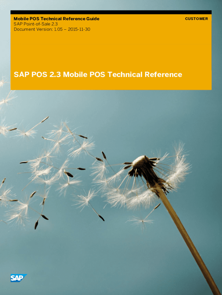 Fillable Online SAP Point-of-Sale 2.3 Application Operations Guide Fax ...