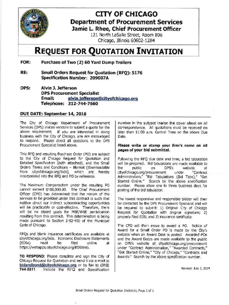 Fillable Online Department of Procurement Services - Jamie Rhee ... Fax ...