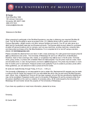 Fillable Online idcenter olemiss Fac staffID card application.docx Fax ...
