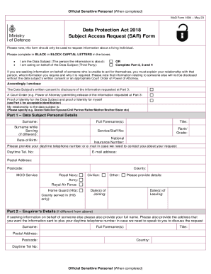 Fillable Online Subject Access Request - GDPRFife Council Fax Email ...