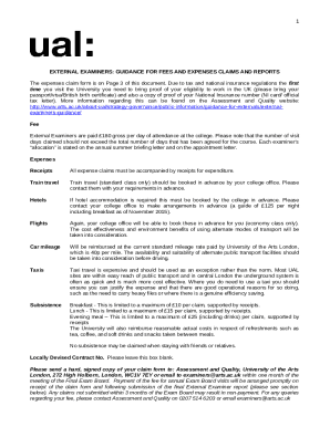 Guide for External Examiners of taught programmes at the ... Doc Template | pdfFiller