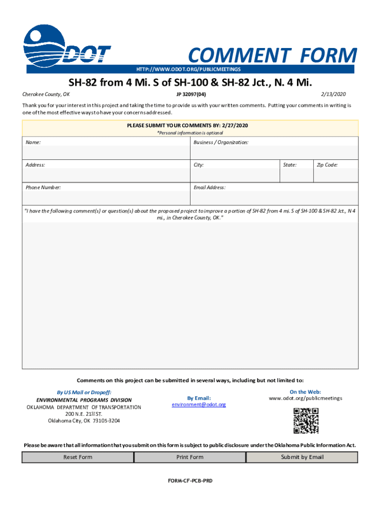 Fillable Online ODOT Feedback FormOhio Department of Transportation Fax ... Fillable Online ODOT Feedback FormOhio Department of Transportation Fax ...