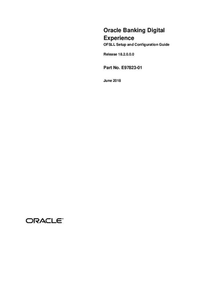 Fillable Online Oracle Banking Digital Experience Mid-Office Product ...