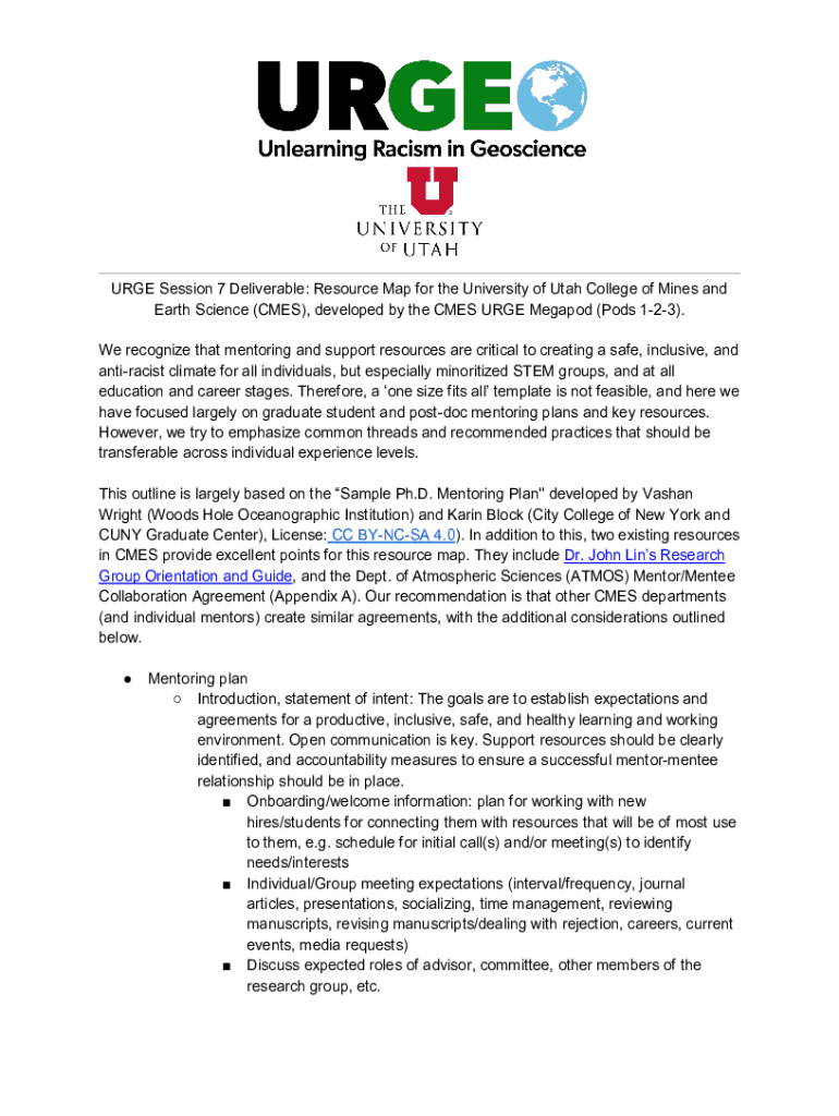 Fillable Online earth utah Diversity and Inclusion - College of Mines and Earth Sciences Fax ...