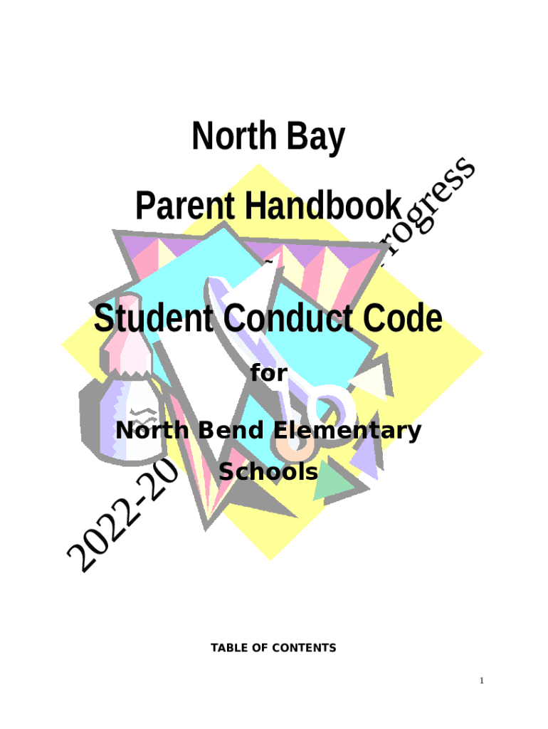 Student Conduct Code for North Bend Elementary Schools Doc Template ...