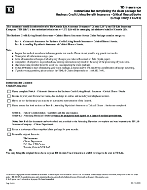 Fillable Online Instructions for completing the claim package for ...
