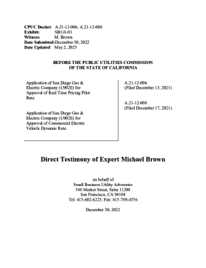 Fillable Online docs cpuc ca Docket Card - California Public Utilities ...