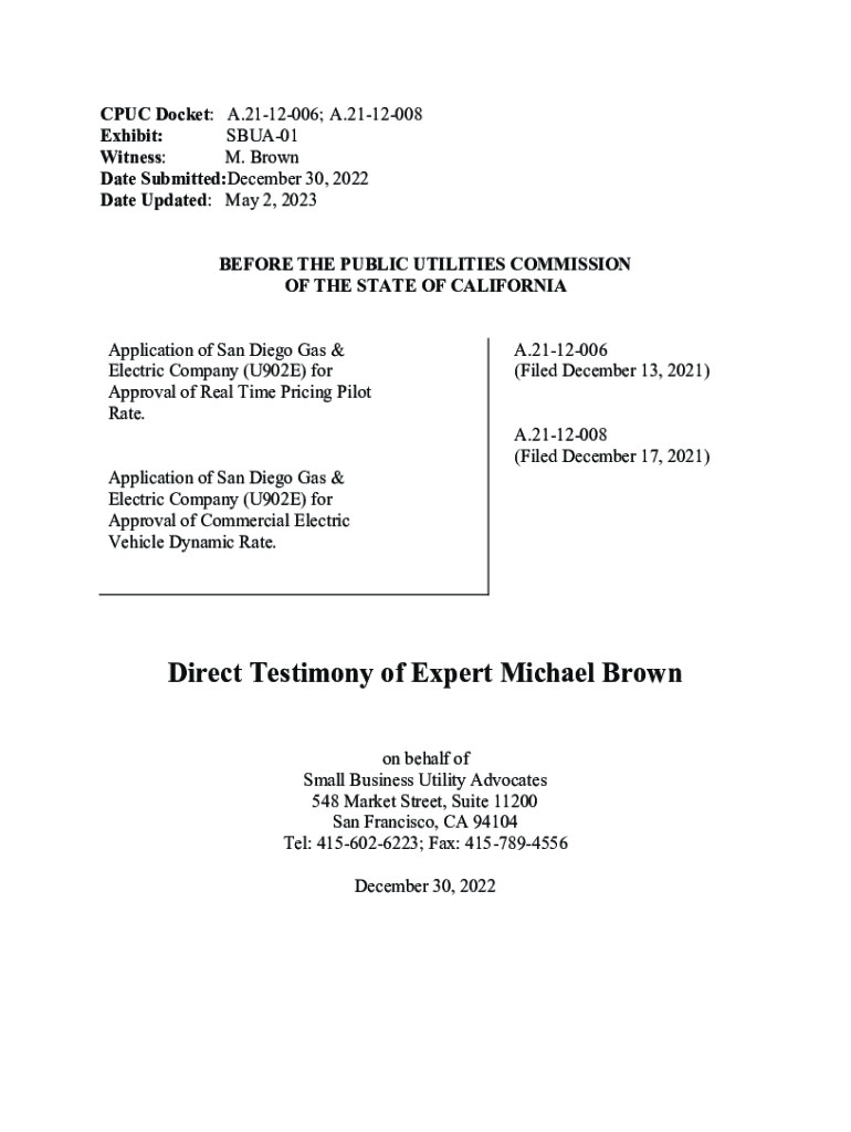 Fillable Online docs cpuc ca Docket Card - California Public Utilities ...