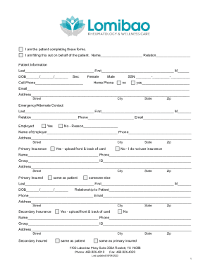 Fillable Online I am the patient completing these forms Fax Email Print ...