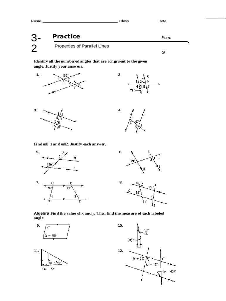 Practice 3.2 -2.pdf - Name 3-2 Class Date ... Doc Template | pdfFiller