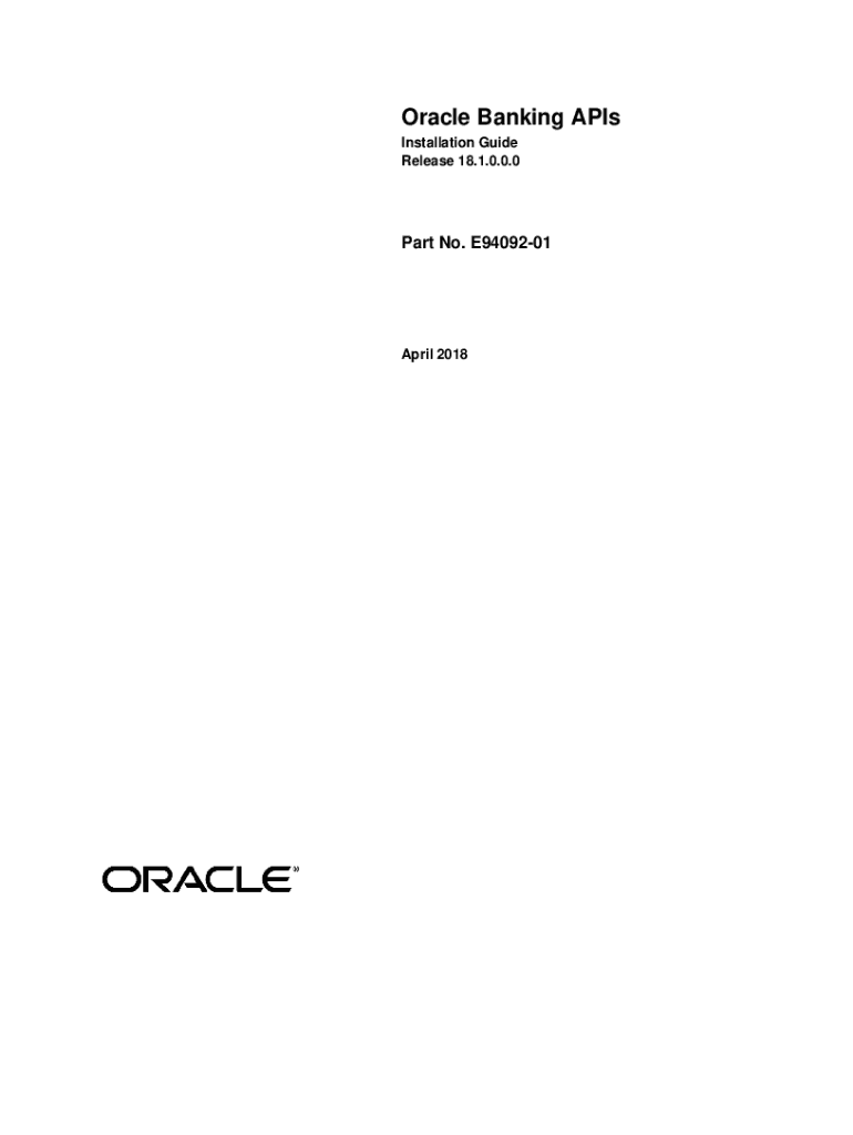 Fillable Online Oracle Banking APIs OBP Base Setup and Configuration ... Fax Email Print - pdfFiller