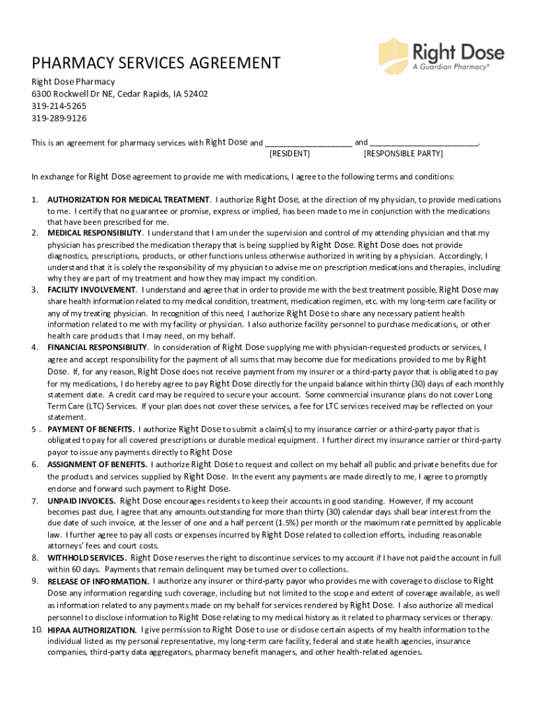 Fillable Online 2 - Service Agreement RD Cedar Rapids (1).docx Fax ...